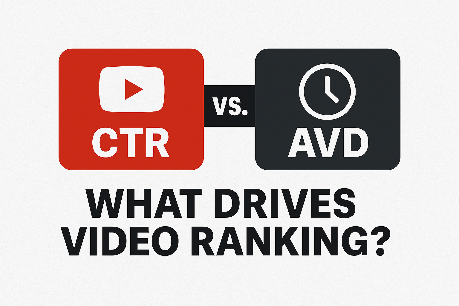 CTR vs. Average View Duration: What Drives Video Ranking?